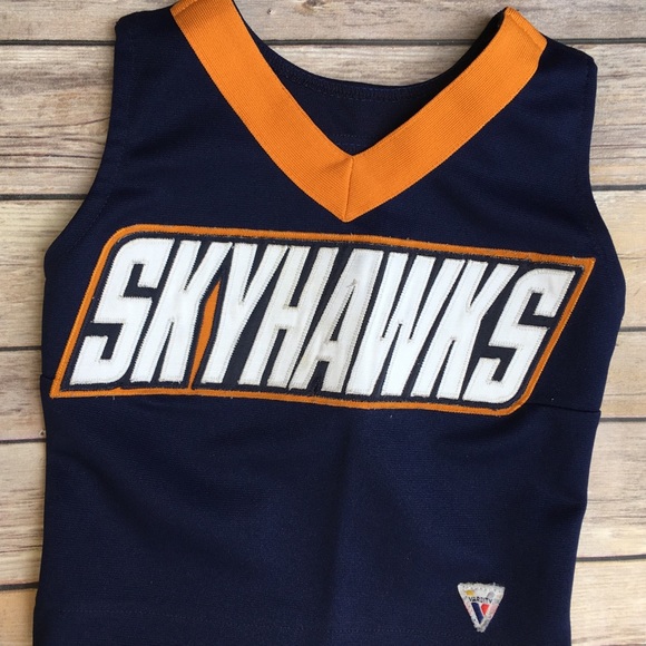 Costumes | Skyhawks Navy Orange Varsity Cheer Outfit | Poshmark